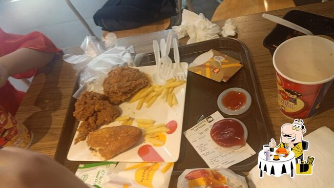 Menu at Lotteria Quế Võ Dabaco restaurant, Vietnam