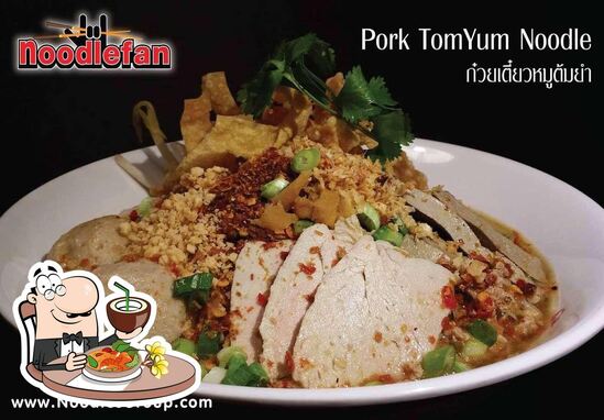 Menu at Noodlefan Thai restaurant, Union