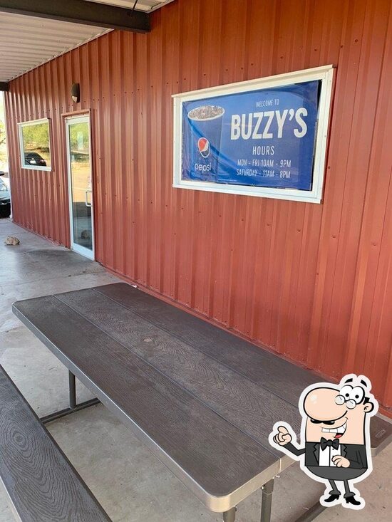 Menu at Buzzy's restaurant, Kearny