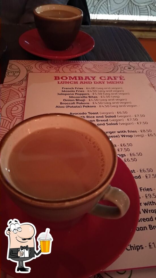 Carta de Bombay Cafe, Edimburgo