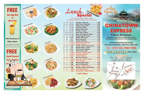 Chinatown Express, White Marsh - Restaurant menu, prices and reviews