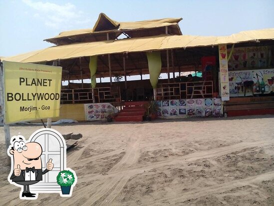 Menu at Planet Bollywood shack, Morjim, Beach