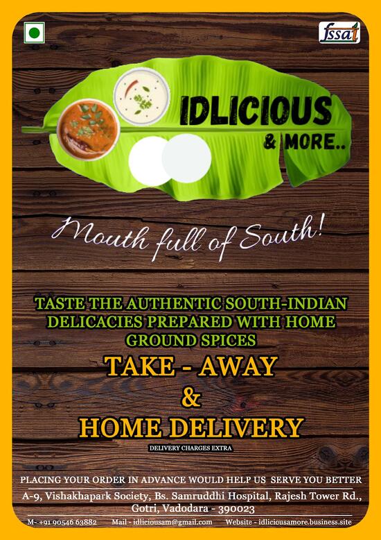 Menu at Idlicious & More, Vadodara