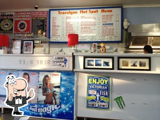 Menu at Traralgon Hot Spot fast food, Traralgon