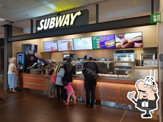 Menu at Subway restaurant, Calgary, McCall Way NE