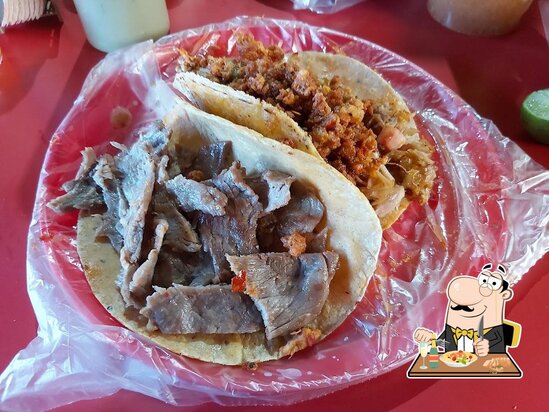 Menu at Carnitas el Rey David restaurant, Mexicali
