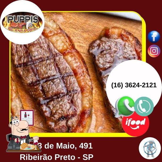 Menu at Puppi's Picanha Grill restaurant, Ribeirão Preto