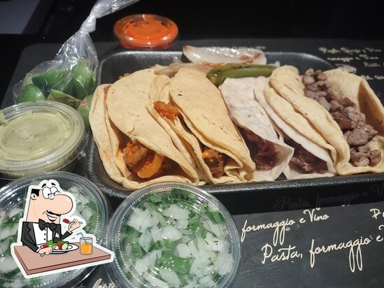 Menu at Tacos H restaurant, Monterrey