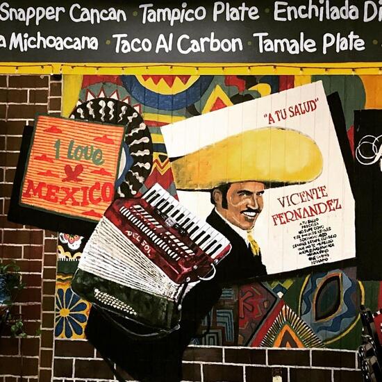 Menu at Uncle Juan's restaurant, Atlanta