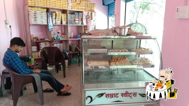 Menu at Samrat sweet and Bakers, India