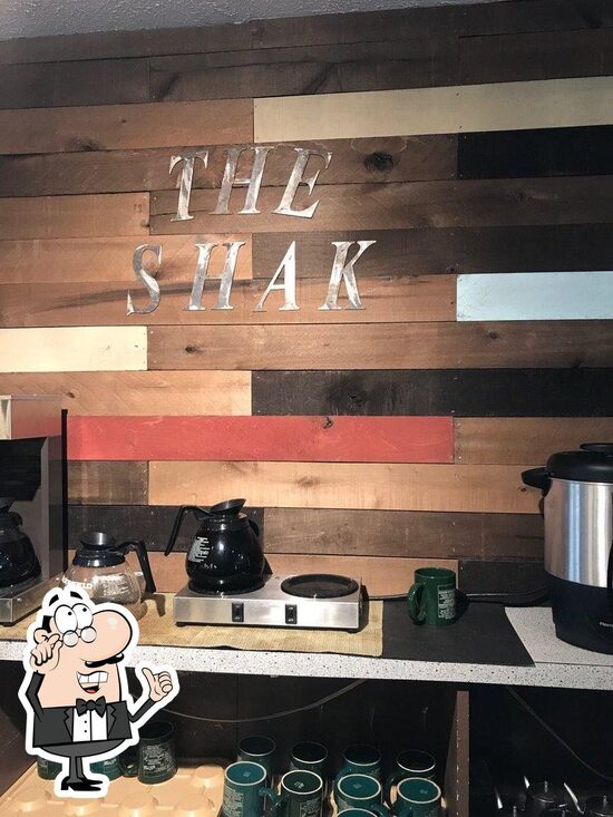 Menu at The Shak cafe, Alliance
