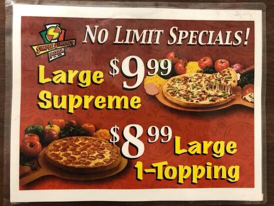 Menu at Simple Simon's Pizza pizzeria, Vian