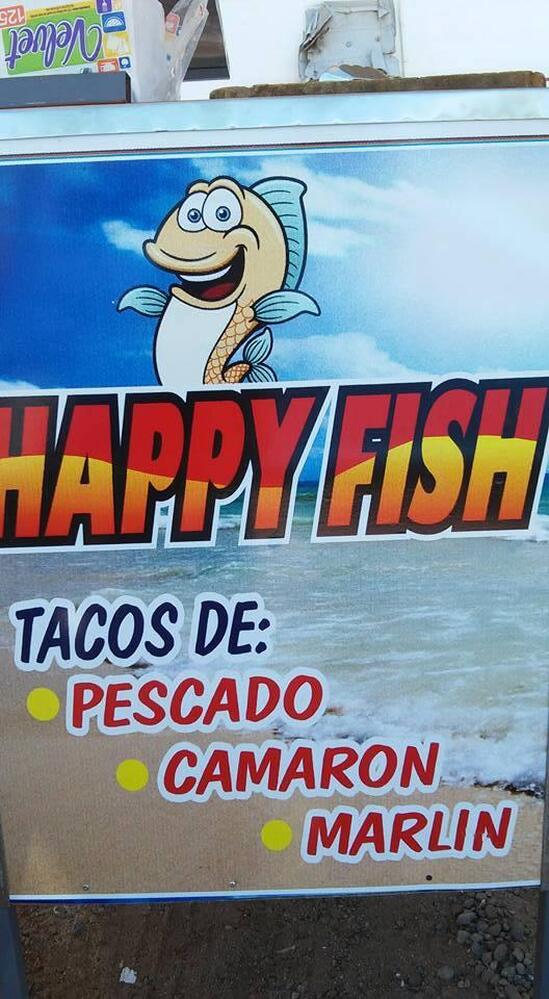 Menu at Taqueria "Happy Fish" restaurant, Huatabampo