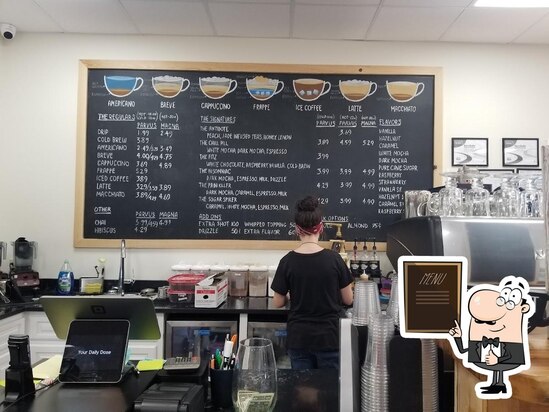 Menu at Your Daily Dose, Fitzgerald