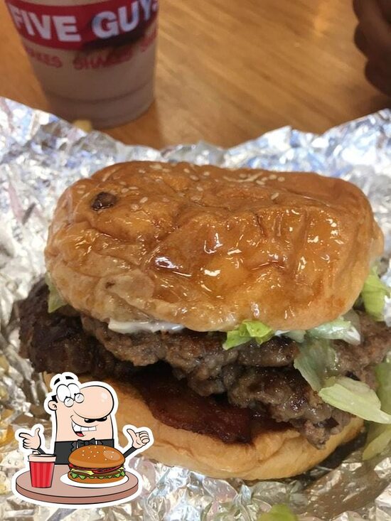 Menu at Five Guys Islington fast food, London, 71 Upper St