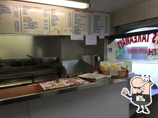 Menu at Tan's Takeaways restaurant, Wellington
