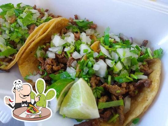 Menu at Cesar's Tacos restaurant, Port Charlotte