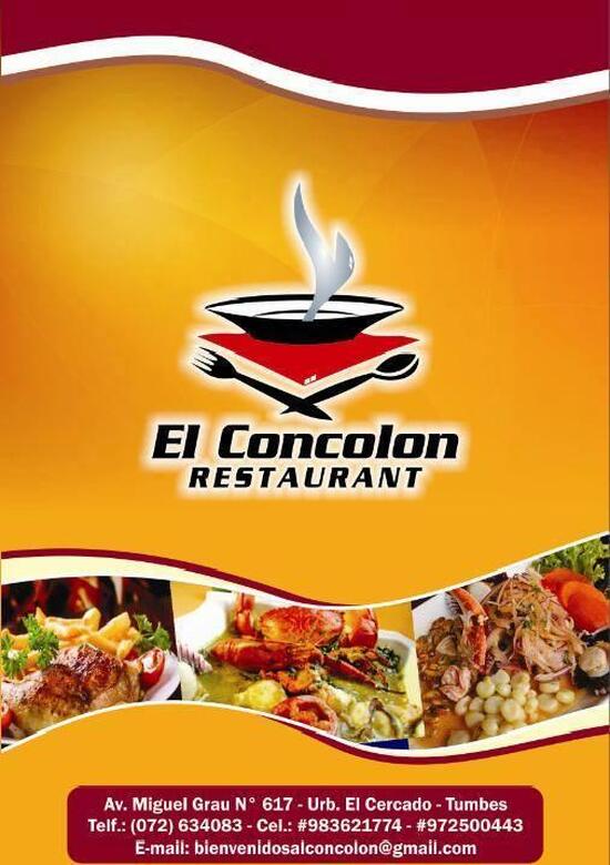 Menu at El Concolon Restaurant"", Tumbes