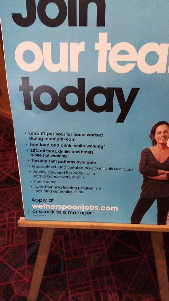 Menu at The Kirky Puffer - JD Wetherspoon pub & bar, Glasgow