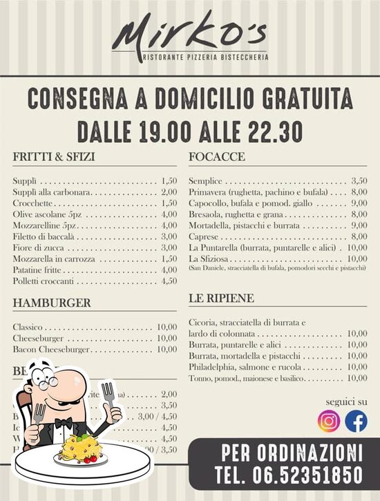 Mirko's Kitchen, Roma - Menu del ristorante, prezzi e recensioni