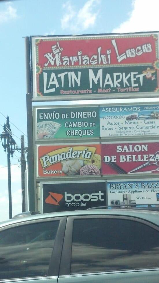 Menu at El Mariachi Loco Bakery, Sarasota, 15th St E