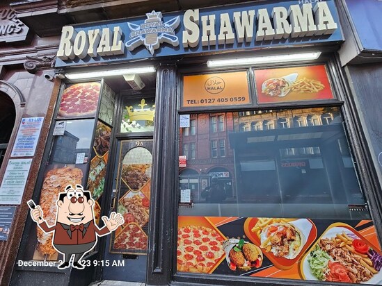 Menu at Royal Shawarma restaurant, Bradford