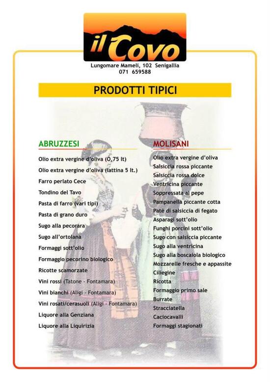 Menu da Il Covo pub & bar, Senigallia
