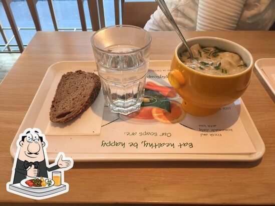 Menu at Simply Soup, Zürich, Hallwylstrasse 24