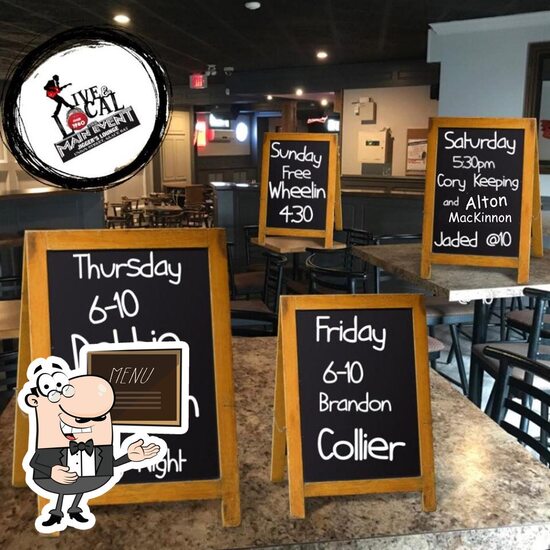 Menu at Main Event Beverage Bar, Glace Bay