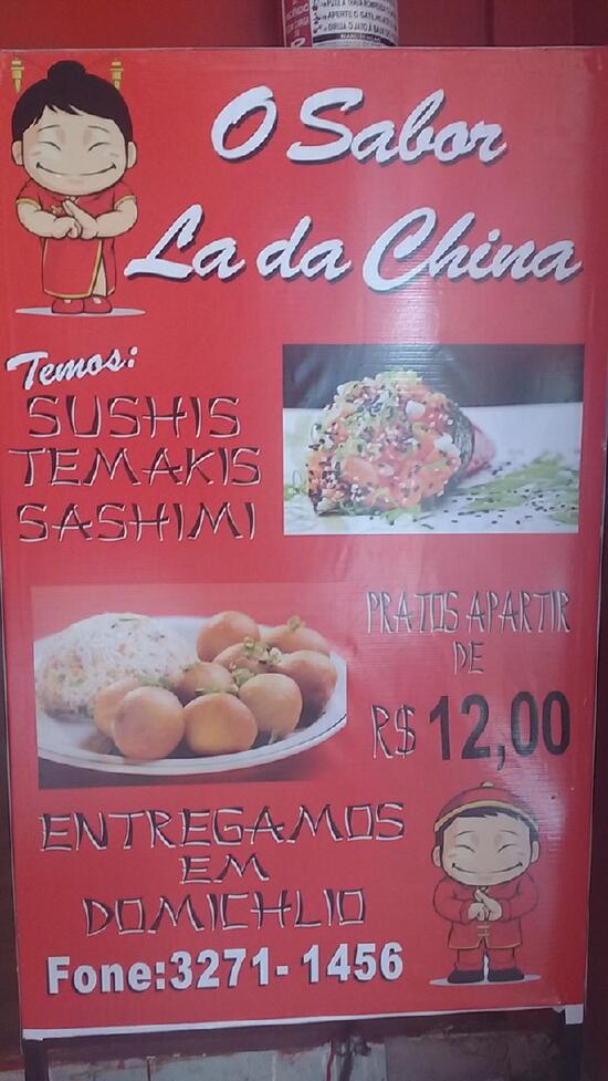 O Sabor Lá Da China, Guarabira - Menu do restaurante, preços e opiniões