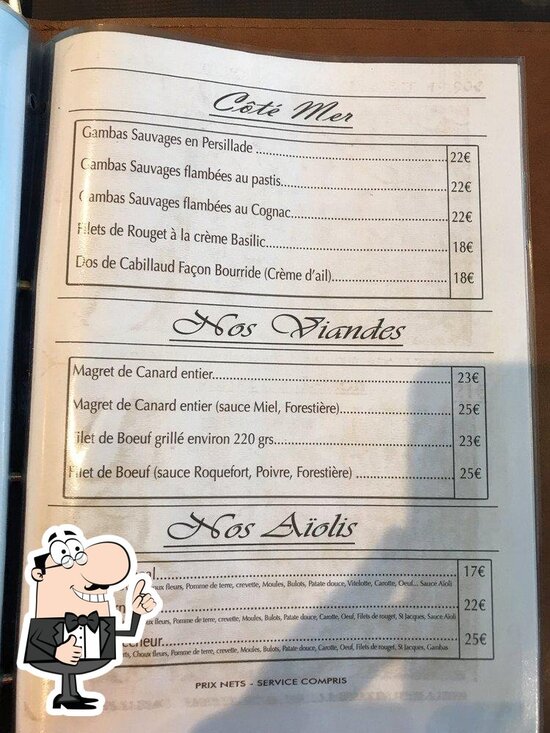 Menu au Le Krill By Cécil. restaurant, Le Lavandou