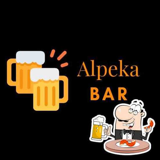 Menu em Alpeka Bar, Fortaleza