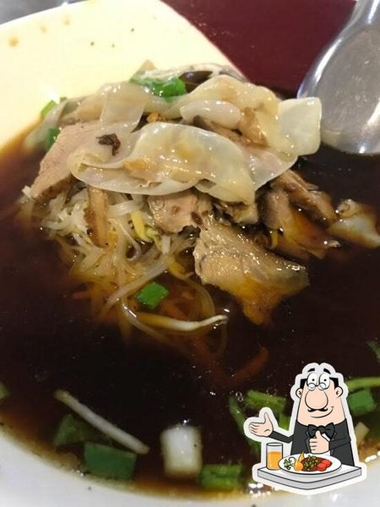 Menu at Mr. Leng duck noodle restaurant, Bangkok, 225 227 Phatthanakan ...