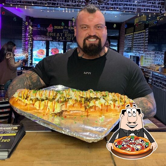 Menu at Man vs Food London restaurant, London, 431 Upper Richmond Rd W