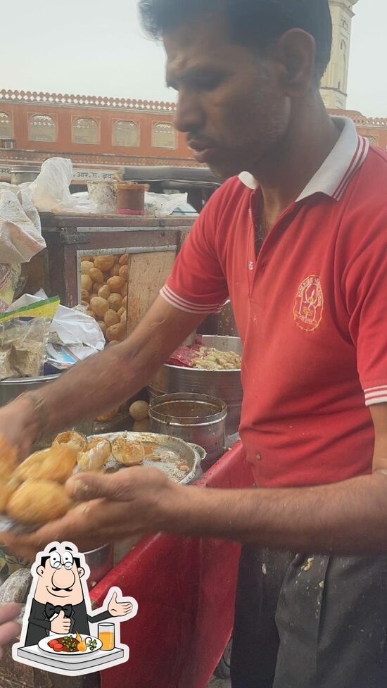 Menu at Lala ji gol gappe, Jaipur
