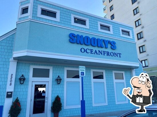 Menu at Snooky's Oceanfront pub & bar, North Myrtle Beach
