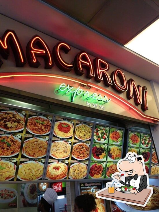 Menu at Macaroni Express, Izmir, Agora AVM. Mithatpaşa Cad. No:1446 B ...