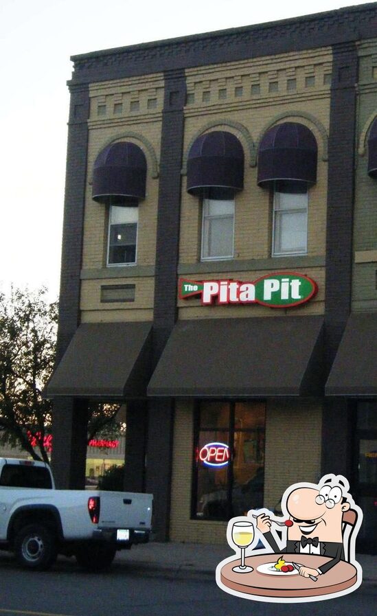 Menu at Pita Pit fast food, Mankato