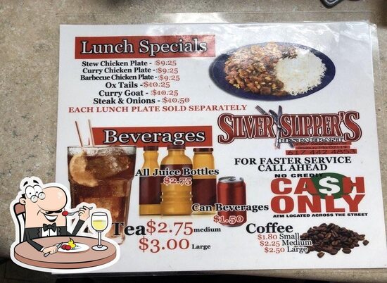 Menu at Silver Slipper Restaurant, Boston