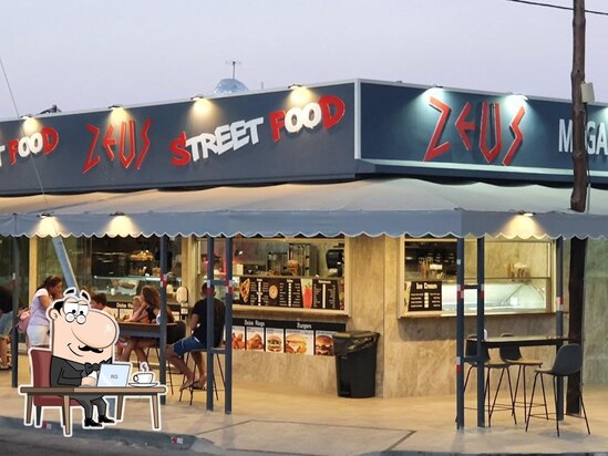 Menu at Zeus Street Food, Kolympia