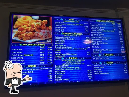 The Salt Marsh Clam Shack, York - Restaurant menu, prices and reviews