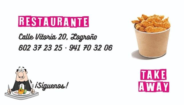 Menu at TRUE CHICKEN restaurant, Logroño