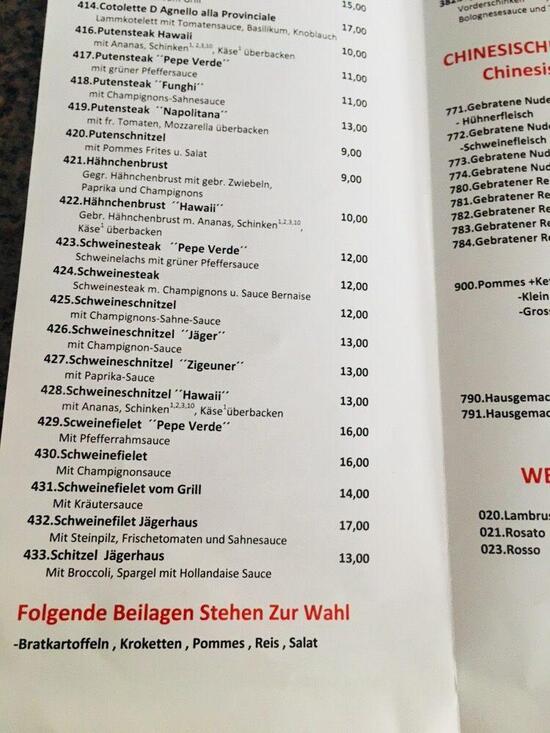 Speisekarte von Jägerhaus Restaurant, Arnsberg