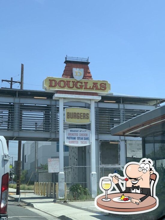 Menu at Douglas Burgers fast food, Maywood