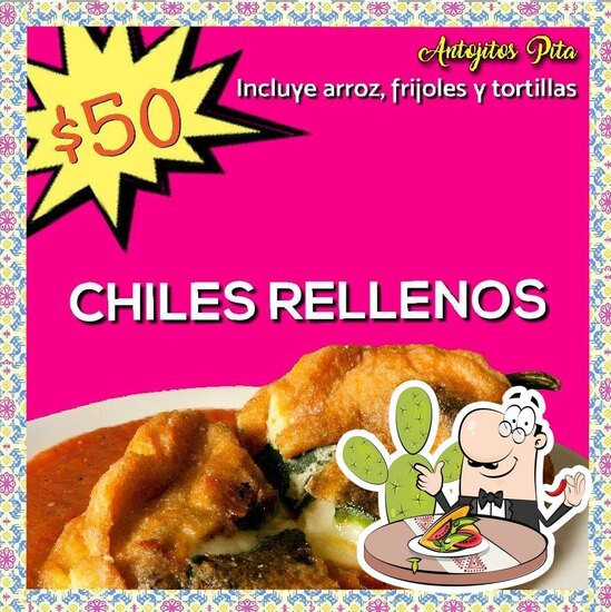 Menu at Antojitos Pita restaurant, San Nicolás de los Garza
