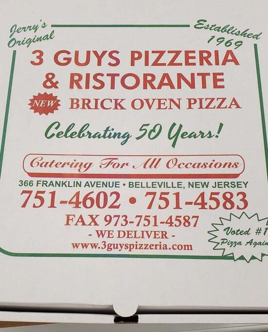 Menu at 3 Guys Pizzeria, Belleville, 366 S