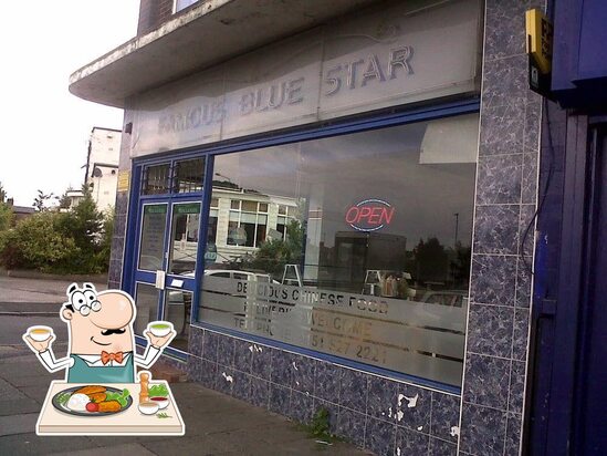 Menu at Famous Blue Star fast food, Liverpool, 1 Dover Rd