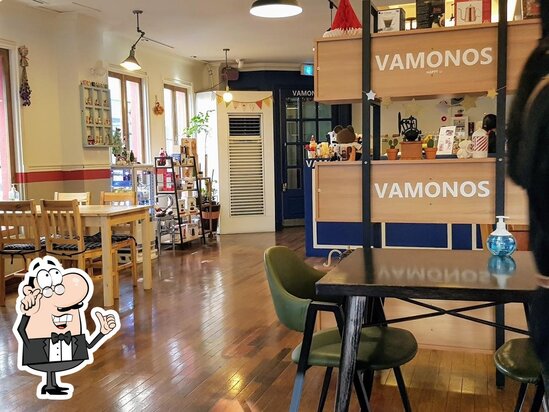 Menu at Vamanos cafe, Busan