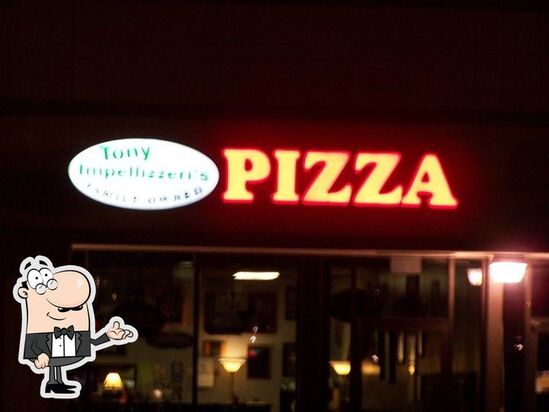 Menu at Tony Impellizzeri's pizzeria, New Albany, Charlestown Rd