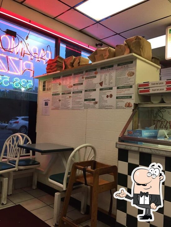 Menu at Paramount Pizza Slices pizzeria, Holyoke